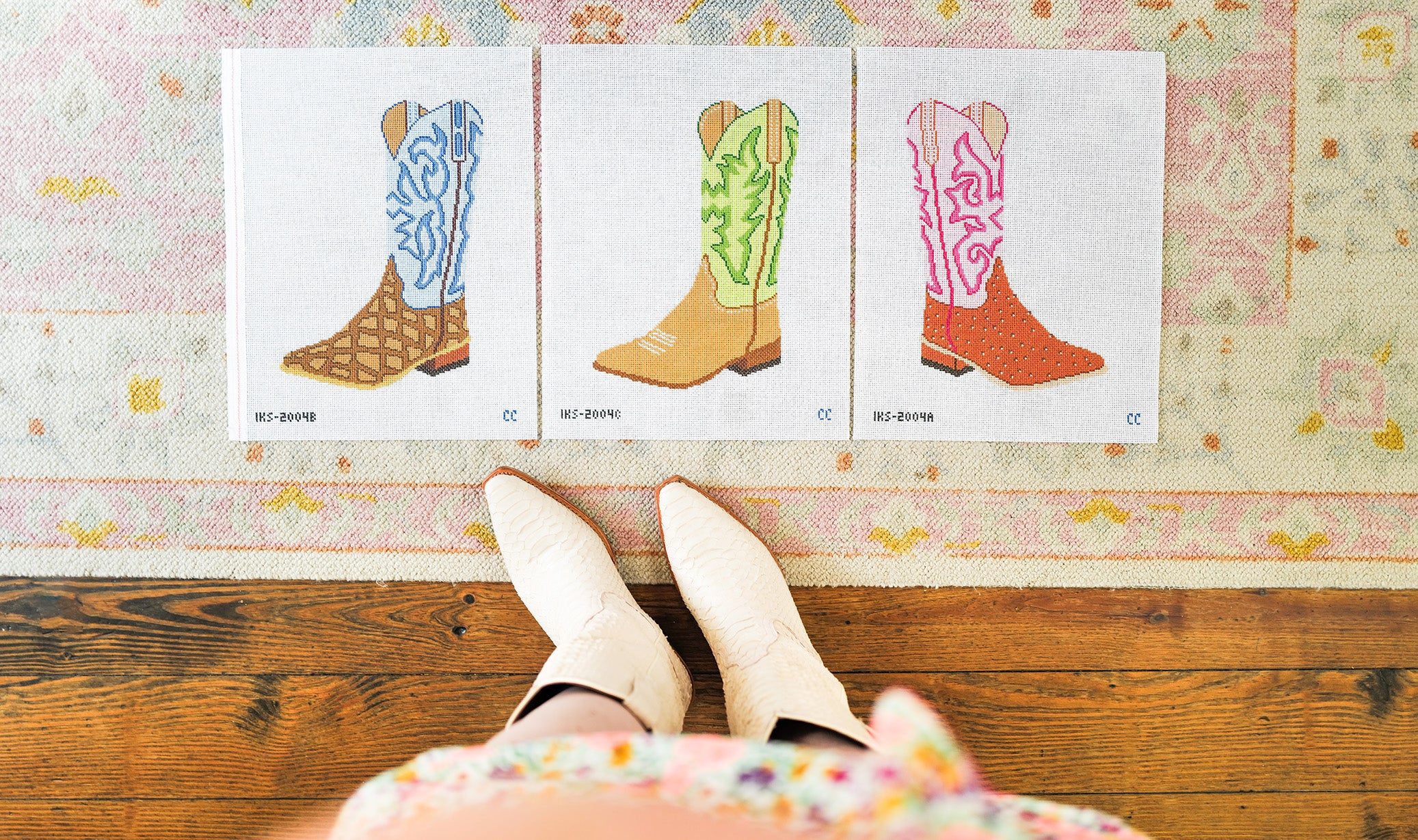 Catherine Cartie Calligraphy x Initial K Studio – NovellaNeedlepoint