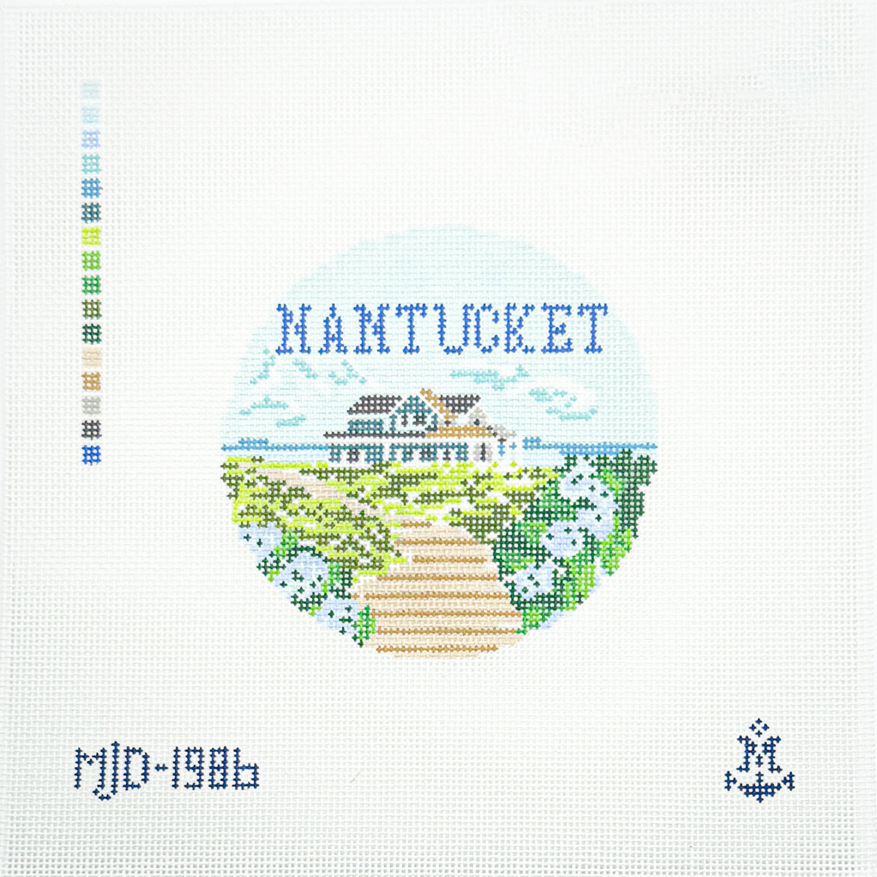 Nantucket House Round – NovellaNeedlepoint