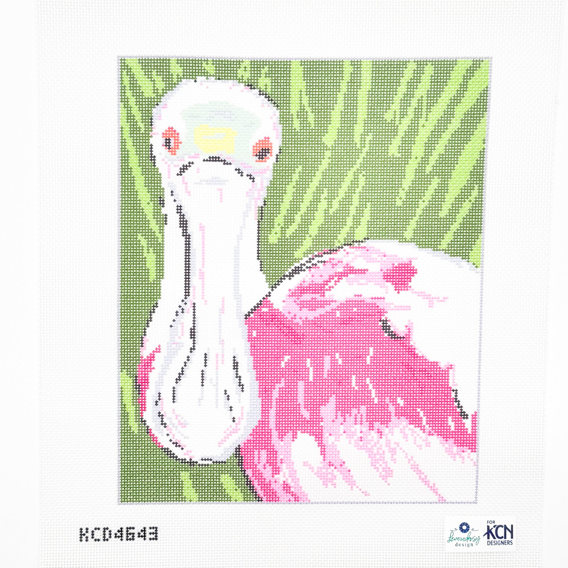 Spoonbill Pillow – NovellaNeedlepoint